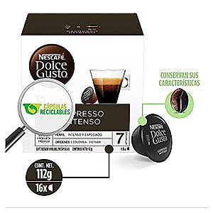 Nescafe Dolce Gusto Coffee Pods, Espresso Intenso, 16 capsules (Pack of 3)