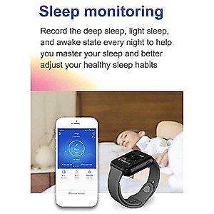 XXXDXDP Smart Watch Blood Pressure Monitor Waterproof Men Women Smartwatch Heart Rate Fitness Tracker Weather Forecast Watch Smart (Color : D)