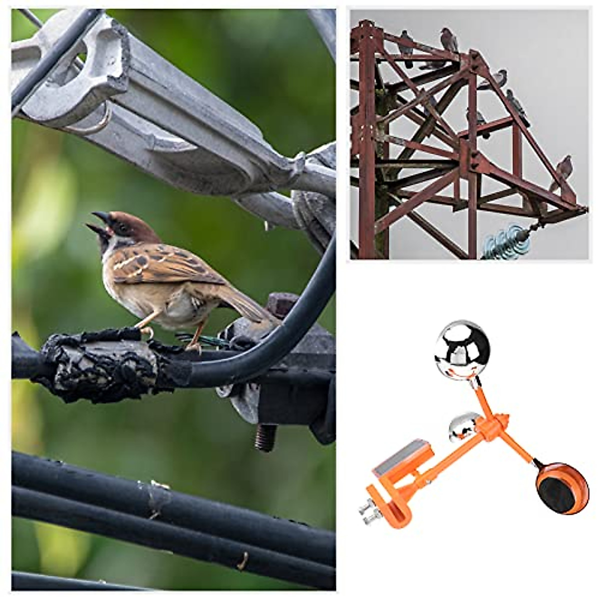 Yardwe Solar Bird Solar Sensor Bird Outdoor Wind Powered Waterproof Farm Garden Yard Outdoor to Scare Bird Away