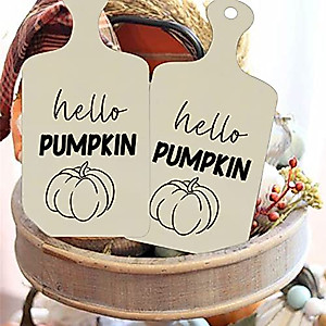 Qegft Unfinished Mini Cutting Boards - 6 Pieces Wood Cutting Board with Handle Paddle Cutting Board for DIY Crafting Home Kitchen Decor Small Chopping Board, 11.8 x 5 Inch