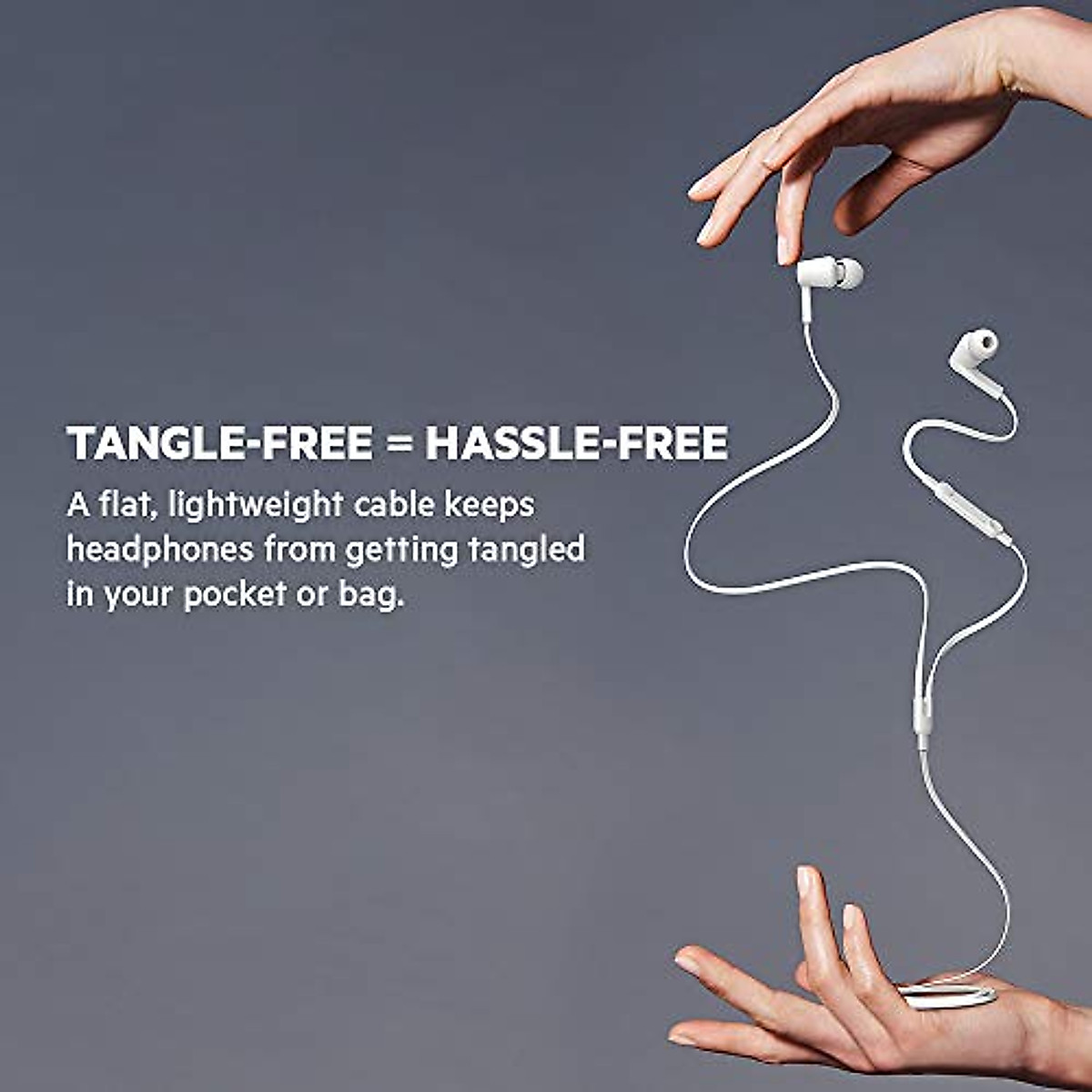 Belkin SoundForm Headphones - Wired In-Ear Earphones With Microphone- iPhone Headphones - Apple Headphones - Apple Wired Earbuds For iPhone, iPads & All Products With Lightning Connector (White)