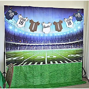 RUINI Football Field Photography Backdrop Football Field AuditoriumLight Themed Party Backdrop 7x5FT