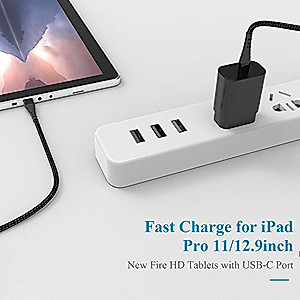 Super Fast Charger Type C, 25W USB C Wall Charger Block with -10FT- Nylon Braided Type C Cable for Samsung Galaxy S22 Ultra/S22/Z Fold 4/Z Flip 4/S22+/S21/S20 Ultra/S10+/S9/Note 20 Ultra/Note10/A53