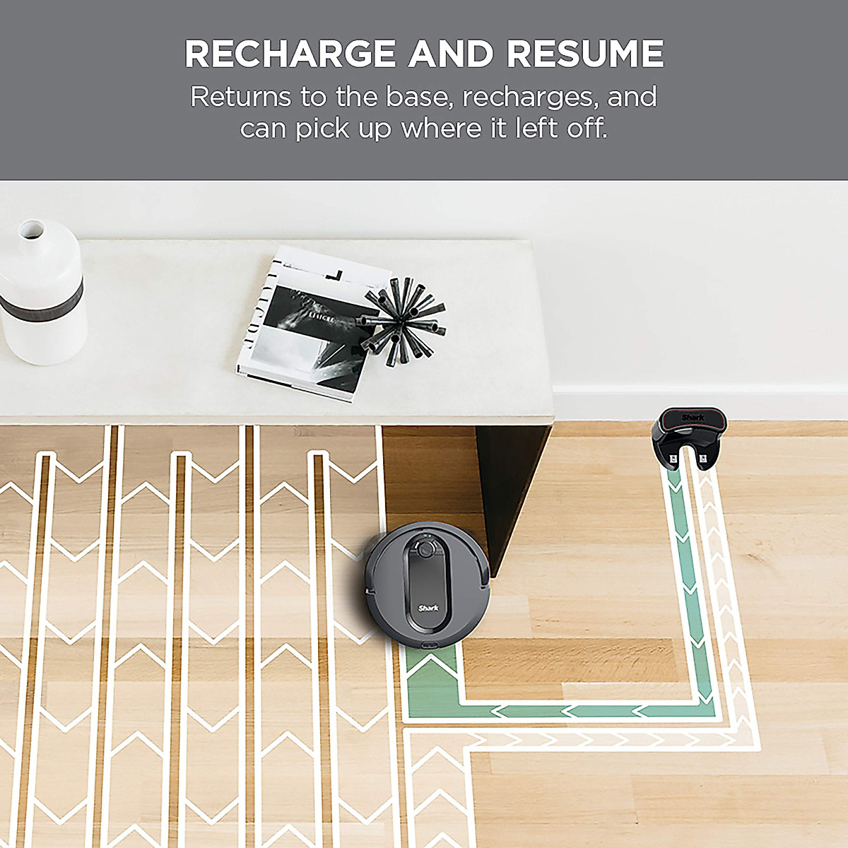 Shark IQ Robot Vacuum AV970 Self Cleaning Brushroll, Advanced Navigation, Perfect for Pet Hair, Works with Alexa, Wi Fi, xl dust bin, A black finish