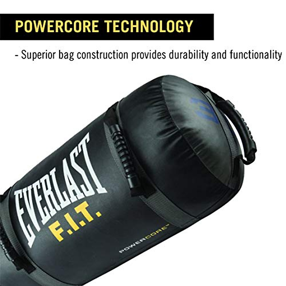 Everlast Power Core Fit Bag, 20 lb , Black/Yellow