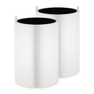 Blue Pure 411 Replacement Filter Compatible with Blueair Blue Pure 411, 411+, 411 Auto and Mini Air Purifiers, Particle and Activated Carbon, 2-Pack
