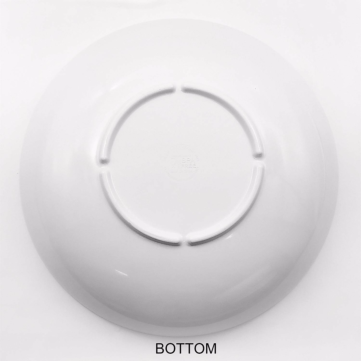 KX-WARE 12-inch Melamine Serving Bowls - Larger Salad Bowls Mixing Bowls, Set of 2 White | Break-resistant 100% Melamine Bowls | Dishwasher Safe, BPA Free