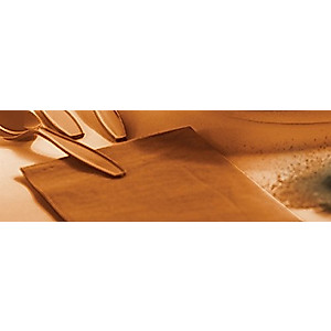 Creative Converting 323401 2PLY 1/8FLD Touch of Color 50-Count Dinner Napkins, 1/8 Fold, Pumpkin Spice, 6.5" x 6.5", Orange