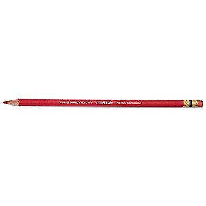 Prismacolor 20045 Col-Erase Pencil W/Eraser Carmine Red Lead/Barrel Dozen