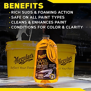 Meguiar's Gold Class Car Wash, Car Wash Foam for Car Cleaning - 64 Oz Container