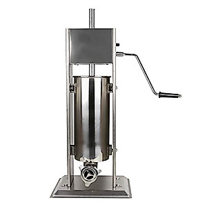 5L Stainless Steel Commercial Manual Spanish Churro Maker Machine, Heavy Duty Churros Machine with 4 Nozzles for Home Restaurants Bakeries Use