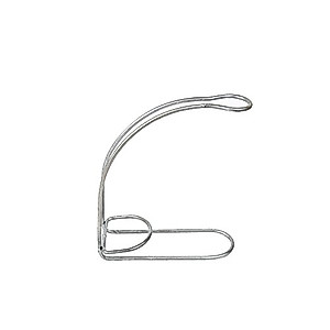 Luciano Housewares Tabletop Rack Vintage Iron Single Bottle Wine Holder, 9 inches, Silver, 9" x 3.5"