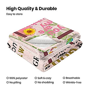 Granddaughter Gifts from Grandma/Grandpa, Gifts for Granddaughter, Granddaughter Blanket 60"x50", Birthday Gifts for Granddaughter, Granddaughter Gifts for Christmas Birthday Anniversary Graduation