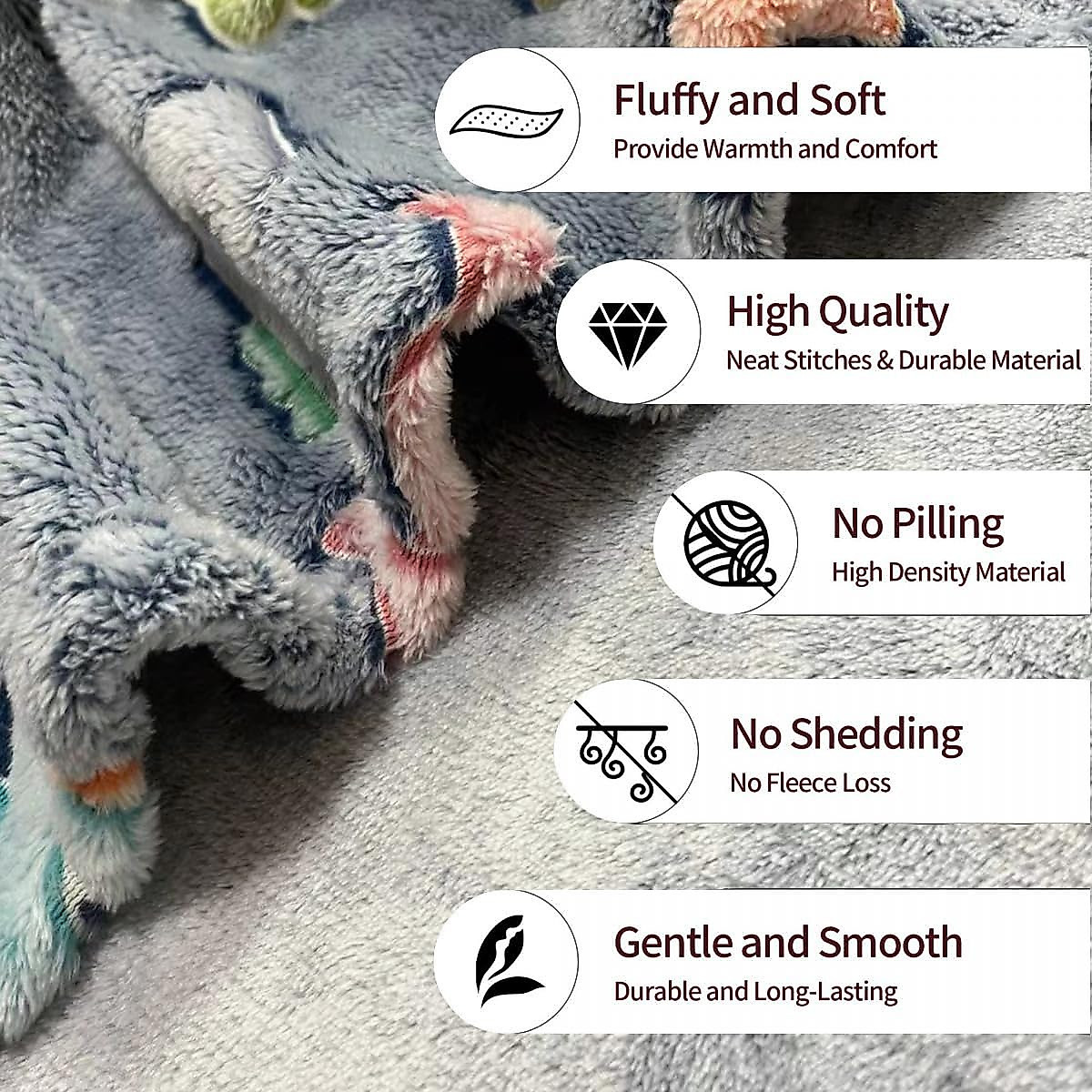 Glow in The Dark Blanket Dinosaur Throw Blankets for Boys Kids Toys Gifts Birthday Decorations for Girls Soft Cozy 50" 60"