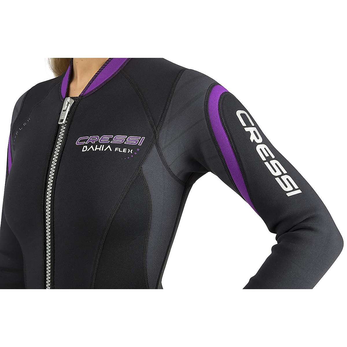 Cressi Bahia Flex 2.5mm Lady, Black/Lilac, 2XL