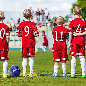 Wisdom Leaves Soccer Ball Size 4 for Kids Youth Match Play Games or Training Indoor Outdoor Backyard and Pack