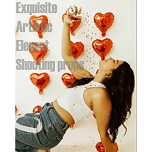 Comemela Confetti Hearts Shaped Confetti 5000Pcs Tiny Heart Confetti Red Confettifor Table Glitter for Valentine's Day Decoration, Wedding Confetti, Glitter Confetti Engagement Supplies (Red Hearts)