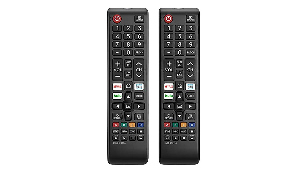 Universal Remote for Samsung TV - 2 Pack | Easy Setup & Streaming Control