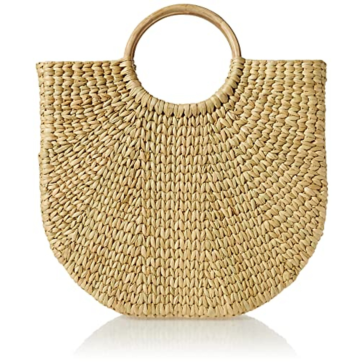 The Drop Women's Jileen Top Handle Straw Bag, Natural, One Size