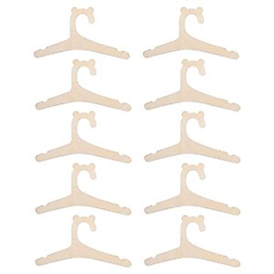 Littryee Toddler Hangers, Wooden Baby Hangers, Baby Clothes Hangers Creative Bear Cardboard Hangers, Ultra Slim Children Wooden Hangers for Baby Clothes
