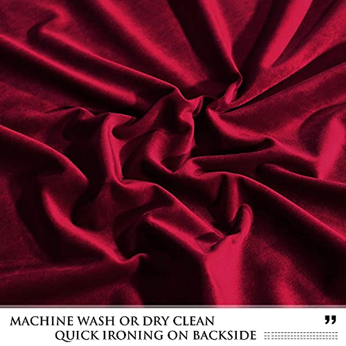 StangH Theater Red Velvet Curtains - Super Soft Velvet Blackout Insulated Curtain Panels 84 inches Length for Living Room Holiday Decorative Drapes for Master Bedroom, W52 x L84, 2 Panels
