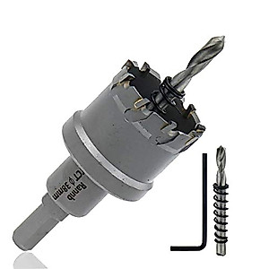 Rannb 38mm/1.5 Inch Hole Saw Carbide Tipped Hole Saw for Cutting Stainless Steel Plate, Iron, Steel