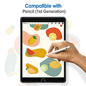 JETech Screen Protector for iPad (10.2-Inch, 2021/2020/2019 Model, 9/8/7 Generation), Tempered Glass Film, 1-Pack