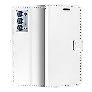 Oppo Reno 6 Pro+ 5G Wallet Case, Premium PU Leather Magnetic Flip Case Cover with Card Holder and Kickstand for Oppo Reno 6 Pro Plus 5G