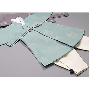 Korean Hanbok Boy Baby 100th Days BAIKIL Party Celebration Clothing Set Light Khaki 100