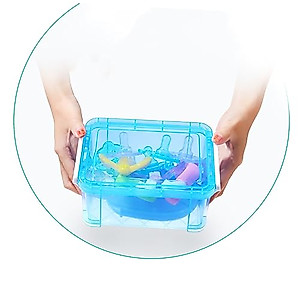 Cabilock 1pc Box plastic container plastic storage case storage box portable