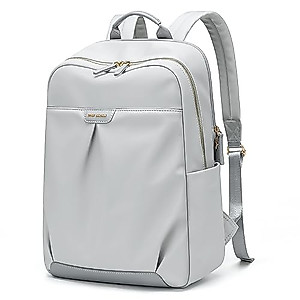 GOLF SUPAGS Women Laptop Backpack Fashion College Work Bag Travel Backpacks Fits 15 Inch Notebook (Pale Gray)