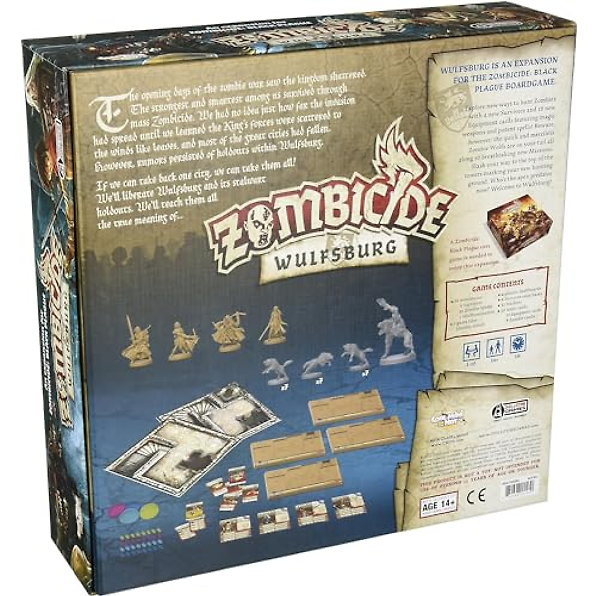 Zombicide Black Plague Wulfsburg Board Game EXPANSION | Strategy Game | Cooperative Board Game for Teens and Adults | Zombie Board Game | Ages 14+ | 1-6 Players | Avg. Playtime 1 Hour | Made by CMON
