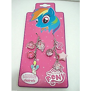 My Little Pony Charms Mismatched Drop Earrings - Pinkie Pie