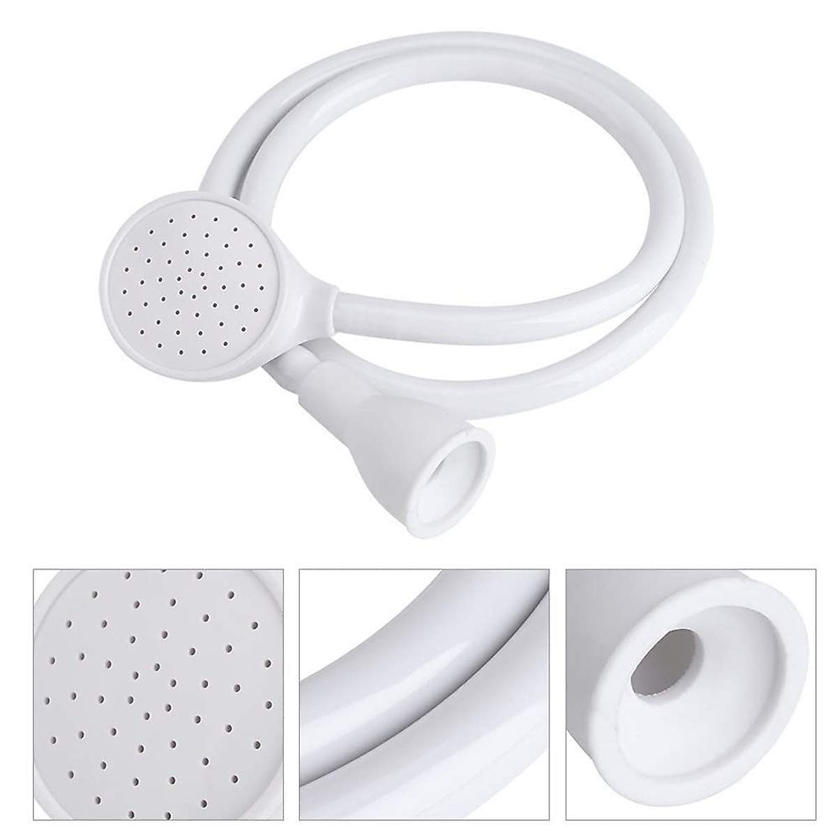 44.5in long Portable Sink Hose Faucet Sprayer,Shampoo Sprayer Handheld Hose Faucet Shower Head Spray Hose for Bathing Baby,Pets Shower, Washing Hair,Rinsing Vegetables