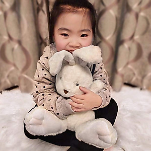 Ivenf Easter Bunny Stuffed Animal 12.5 Inches Tall, Large Plush Rabbit Baby Toy for Boys Girls Kids, Easter Gifts Basket Stuffers