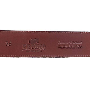 Genuine Hornback Crocodile Handmade 1 ½” Bronco Belts
