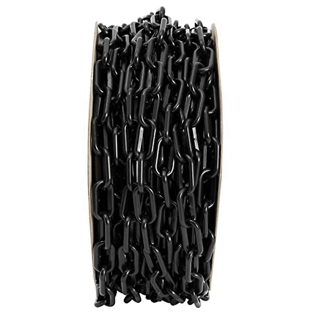 100-Feet Plastic Chain Links - Privacy Safety Barrier for Fence, Gate, Privacy (1.5-Inch, Black)