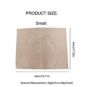 CHICIRIS Fireproof Mat Fiberglass High Temperature Resistant Fire Pit Mat Outdoor Accessories for Barbecue Camping Picnic Foldable and Portable Fire Pit Mat(S)