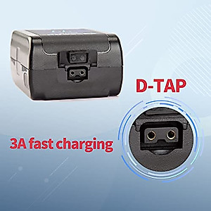 CASSORY BV-77M V Mount Battery with D-tap Mini Bocket,77Wh V Lock Camera Batteries for Camcorder