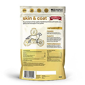 The Missing Link Skin & Coat Probiotics Superfood Supplement Powder for Dogs - Omegas 3 & 6, Fiber, Vitamin-E, Biotin - Supports Healthy Skin & Glossy Coat, Promotes Hair Growth - 1lb