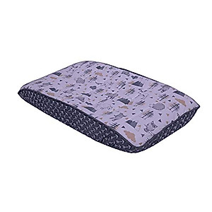 Bacati Woodlands Grey/Beige Neutral Cotton Changing Pad Cover, Beige/Grey