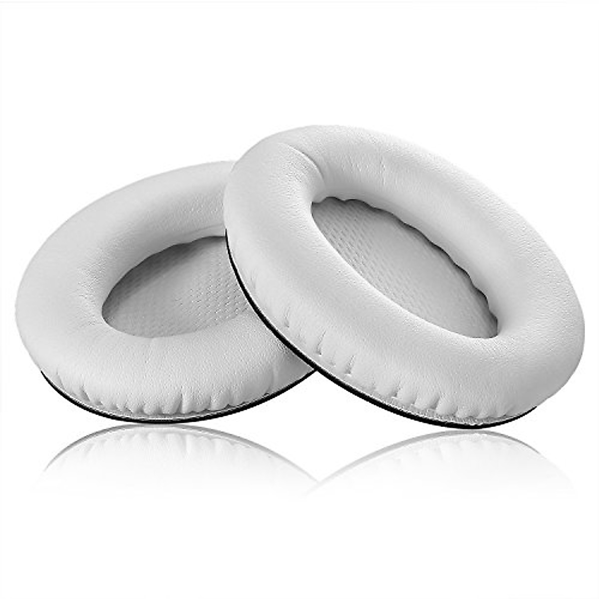 QC15 Replacement Ear Pads Kit, JARMOR Ear Cushion for Bose QuietComfort 2, Quiet Comfort 15, QC 25, QuietComfort 35, Ae2, Ae2i, Ae2w, Sound True, Sound Link (Around-Ear Only) Headphones (White)