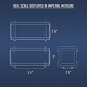 TinkerTurf Sci-Fi Terrain: Cargo Containers 6 Add-On, 3 Containers Included, Neutral Theme, Modeular Design, Easy Storage, Virtually Limitless Setups