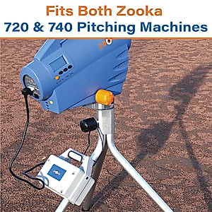 Zooka EB-1 External Battery - External Battery Set 720 740 Baseball Pitching Machines - Doubles Pitches on Baseball Pitching Machine - External Battery Pitching Machine