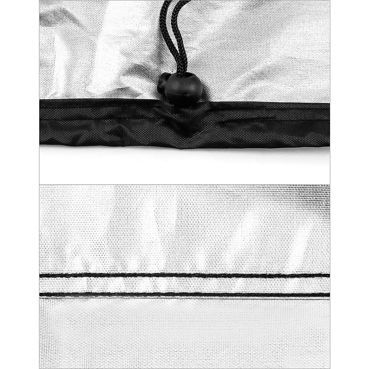 QWORK Black Treadmill Cover - Waterproof and Durable 46" L x 38" W x 66" H - Suitable for Most Folding Treadmills - Comes with Storage Bag