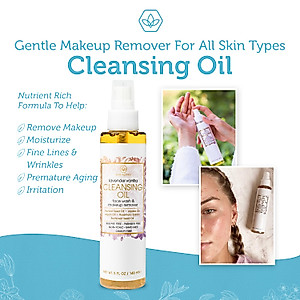 Era Organics Facial Cleansing Oil - Extra Moisturizing Anti-Aging Cleanser for Softer, Smoother, More Supple Looking Skin