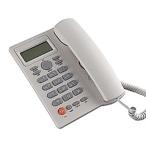 Corded Landline Phone Big Button Household Hotel Business Desktop Landline Telephone with LCD Display KX-T2025 Landline Phone Standard Phone Telephones Landline Corded with Answering Machine
