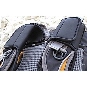 2 PCS Black Comfort Shoulder Strap Pads Replacement Long for Laptop Bag, Sport Bag, Travel Bag, Backpack,Car Seat Belts Protect Pads (BACKPACK BLACK)