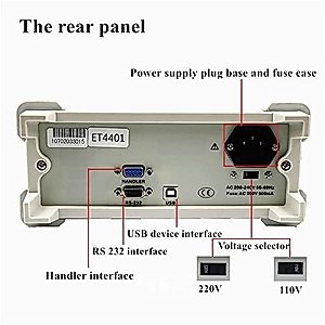East Tester Desktop LCR Meter inductance Tester 10~100KHz Continuously Adjustable; 1Hz Step; Support SCPI; (4510, Grey, 3)