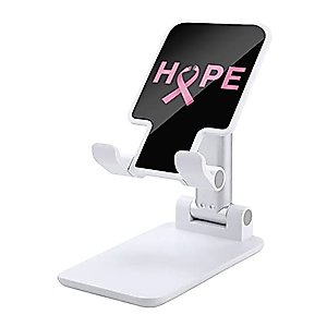Hope Cancer Foldable Desktop Cell Phone Holder Portable Adjustable Stand for Travel Desk Accessories